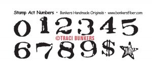 Stamp Act Numbers Rubber Stamp Sheet – Traci Bunkers : Bonkers Handmade ...